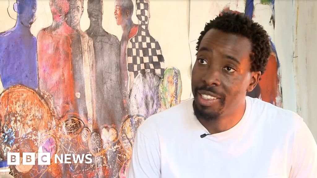 Lusaka-based artist Stary Mwaba on the importance of painting - BBC News