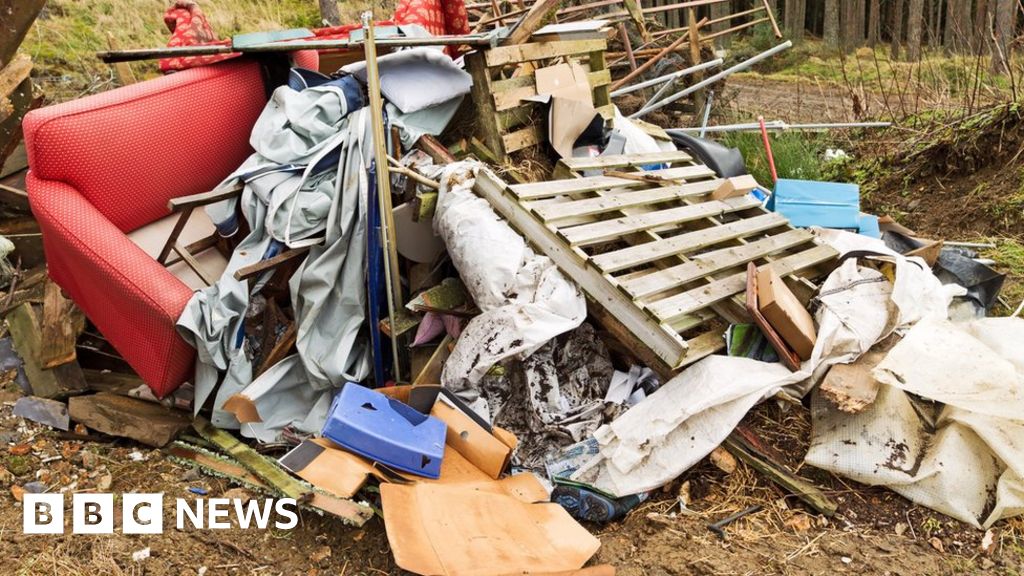 Permit scheme blamed for fly-tipping increase - BBC News
