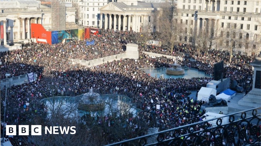 Women's March: UK protesters join anti-Donald Trump marches - BBC News