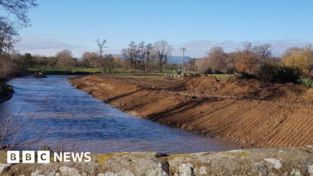 Landowner charged over River Lugg damage in Herefordshire - BBC News