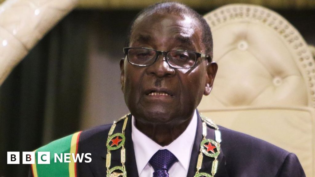 Zimbabwe's President Robert Mugabe reads wrong speech - BBC News