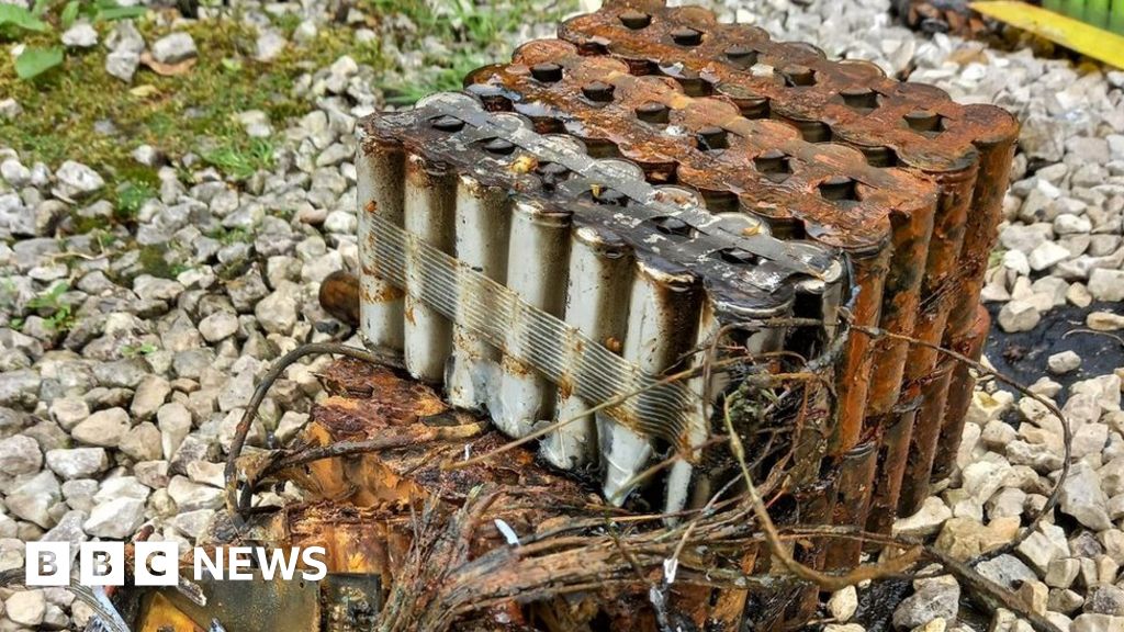 Three children injured after battery explosion causes fire