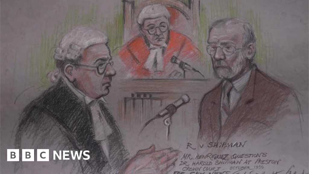 The court illustrator who drew Harold Shipman - BBC News