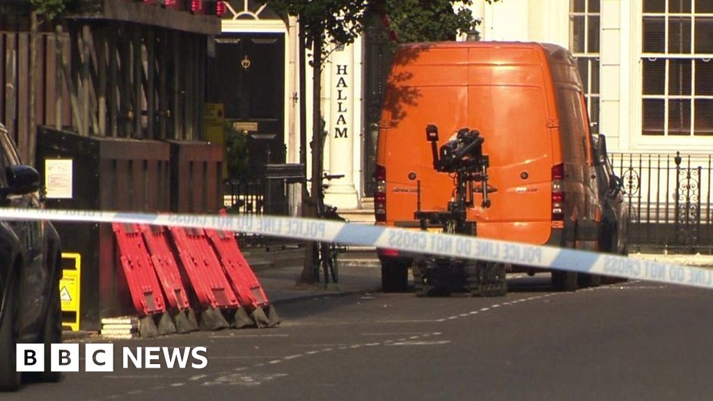 Controlled explosion on 'suspicious van'