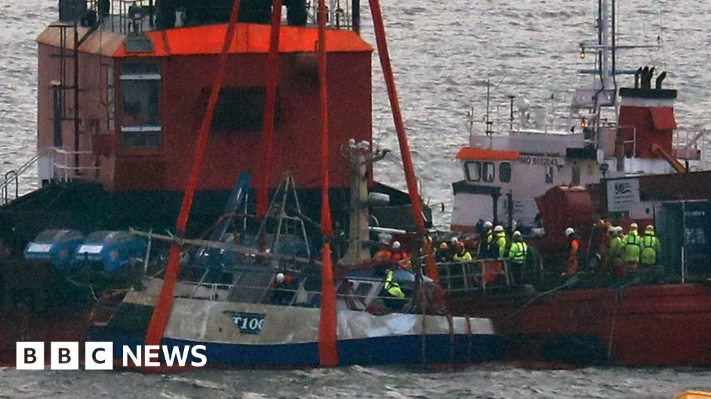 Remains found as Nancy Glen fishing boat is recovered from loch - BBC News