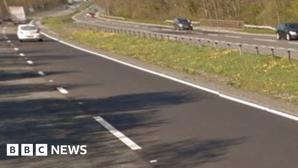 A40 westbound reopened after car and tractor crash - BBC News