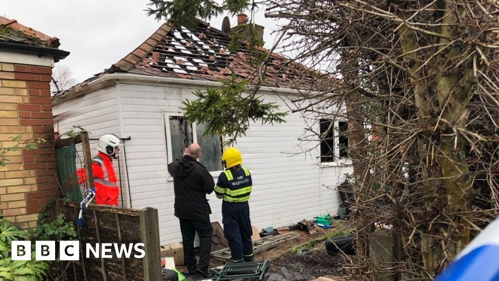 Arson arrest after bungalow blaze in March - BBC News