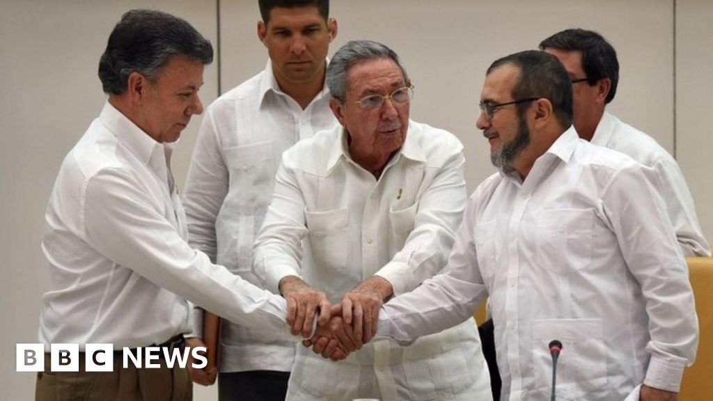 Colombia peace deal with Farc rebels 'within six months' - BBC News