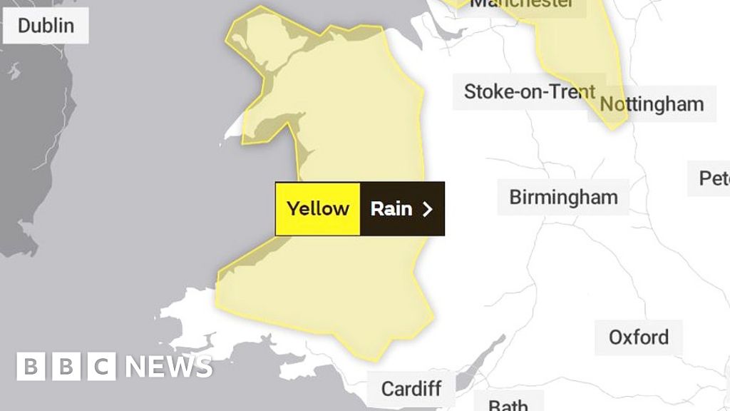 Weather: Heavy and prolonged rain warning for much of Wales - BBC News