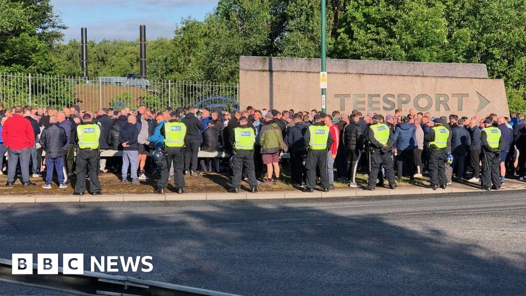 MGT Teesside: Arrest over protest outside energy plant - BBC News