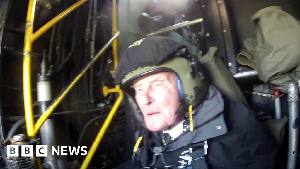 Britain's last Dambuster flies again to mark the mission's 75th anniversary