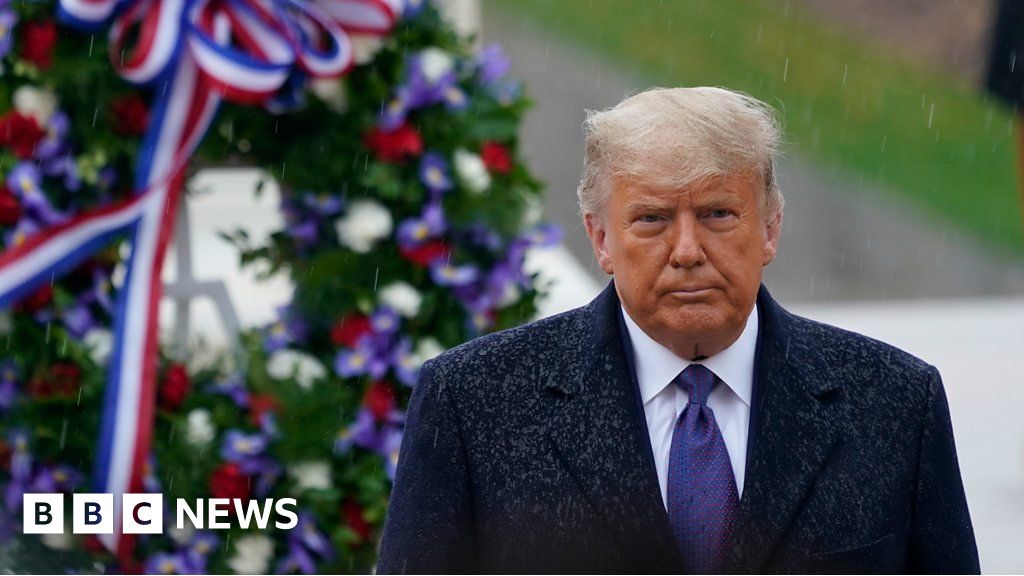 President Trump appears at Veterans Day event