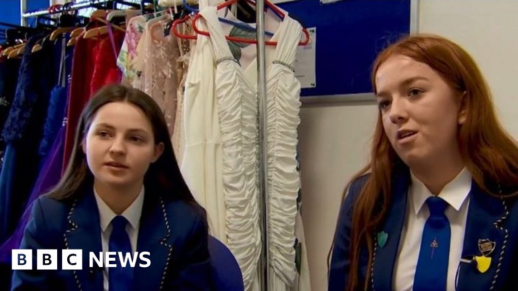 Burnley school's prom dress hire scheme helps hard-up families - BBC News