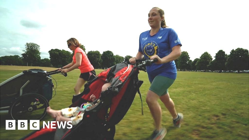 Pregnant Cardiff mum did Parkrun when nine days overdue - BBC News
