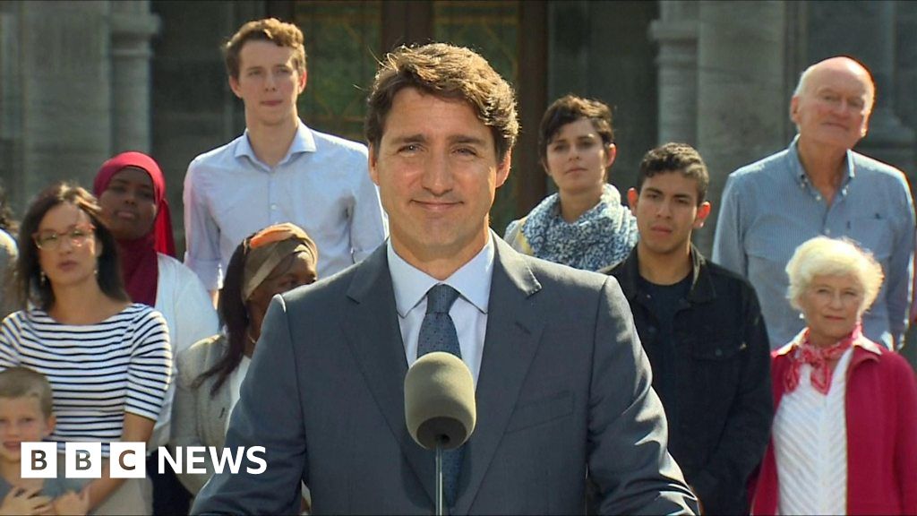 Canada's Justin Trudeau kicks off re-election campaign - BBC News Canada's Justin Trudeau kicks off re-election campaign - BBC News