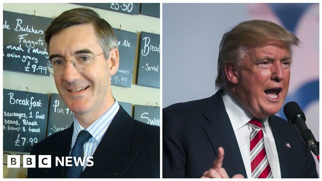 Jacob Rees-Mogg MP says he would vote for Donald Trump - BBC News