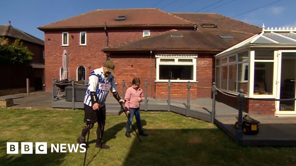 Jimmy Gittins: Paralysed ex-rugby player's charity walk on crutches ...