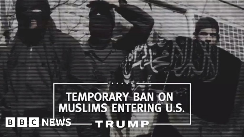 Trump campaign releases first TV advert - BBC News