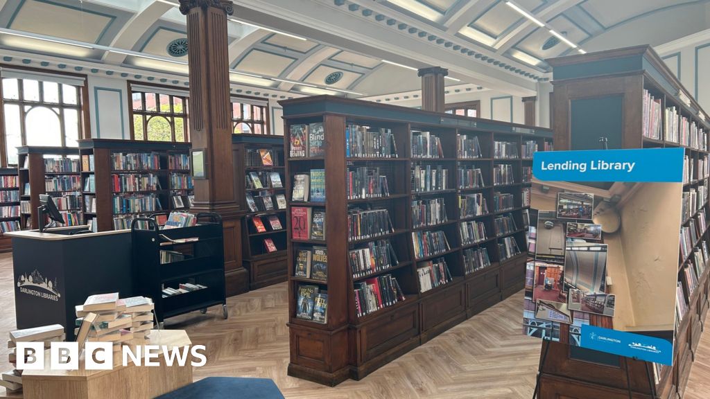 Darlington Library to start new chapter after £3.7m refurb - BBC News