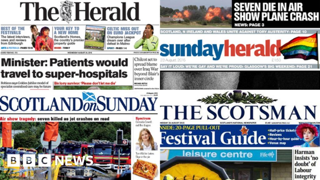 Sales slump for Scottish newspapers - BBC News