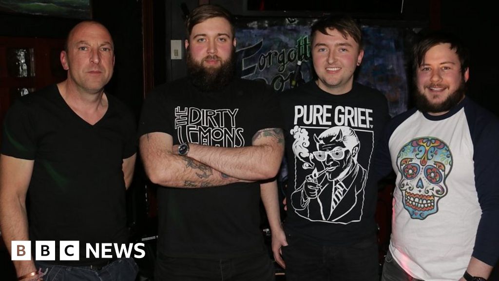 The struggle of being a rock band on the Shetland Islands - BBC News