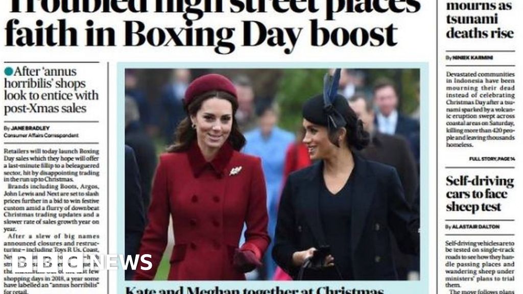 Scotland's papers: Retailers hope for Boxing Day boost - BBC News