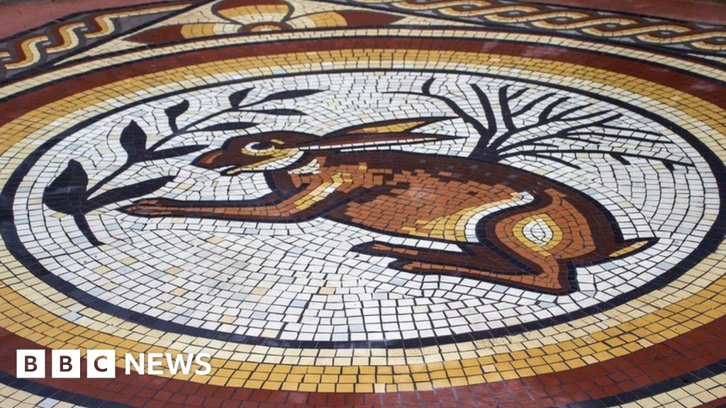 Roman hare mosaic restored in Cirencester's Brewery Court
