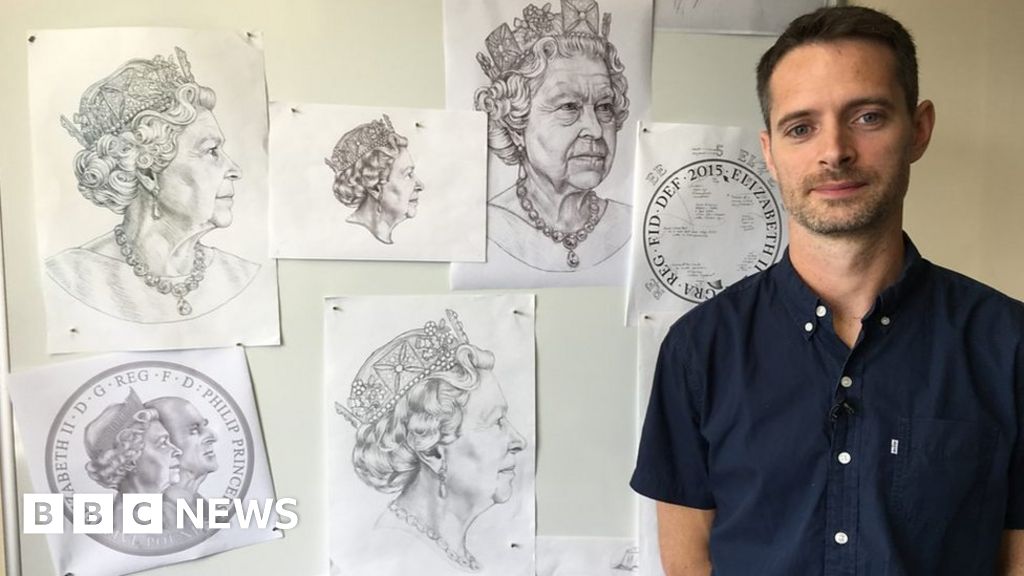 Coin artist whose Queen's head is in everyone's pocket - BBC News