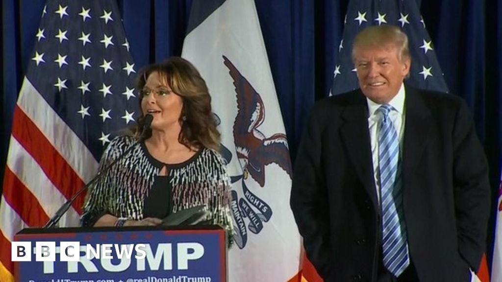Sarah Palin backs Donald Trump for US presidential bid - BBC News