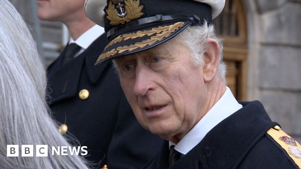 Prince Charles visits Royal Navy college in Dartmouth - BBC News