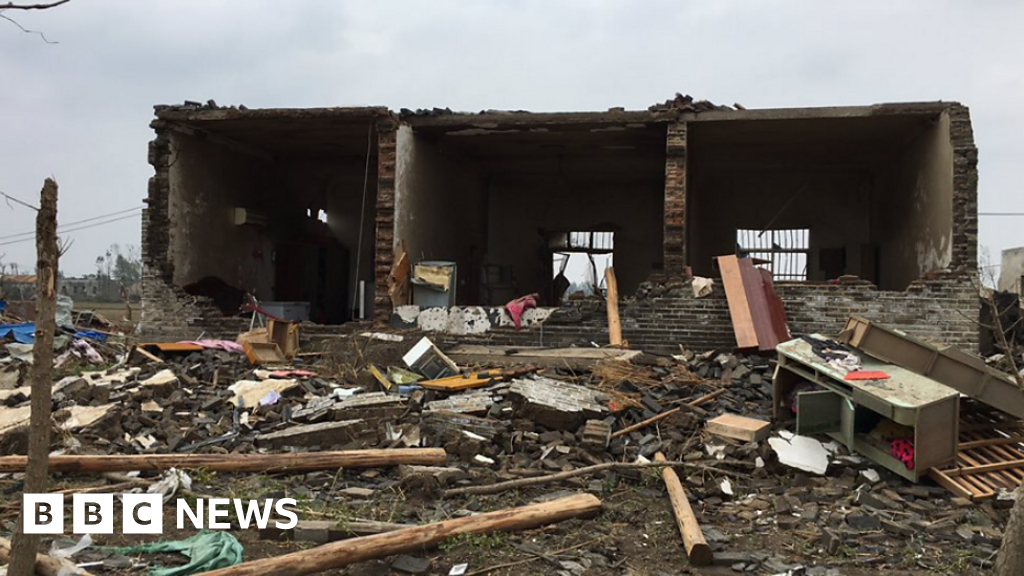 China Jiangsu tornado: 'Houses have lost their roofs' - BBC News