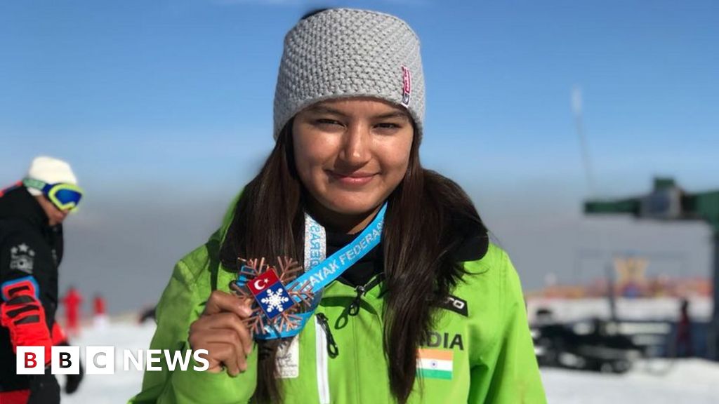 Aanchal Thakur: Accolades for India's first skiing medallist - BBC News