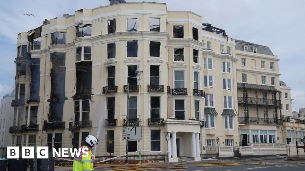Royal Albion Hotel fire caused by discarded cigarette - BBC News