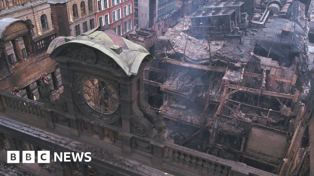 Belfast Primark fire: Cordon around shop reduced