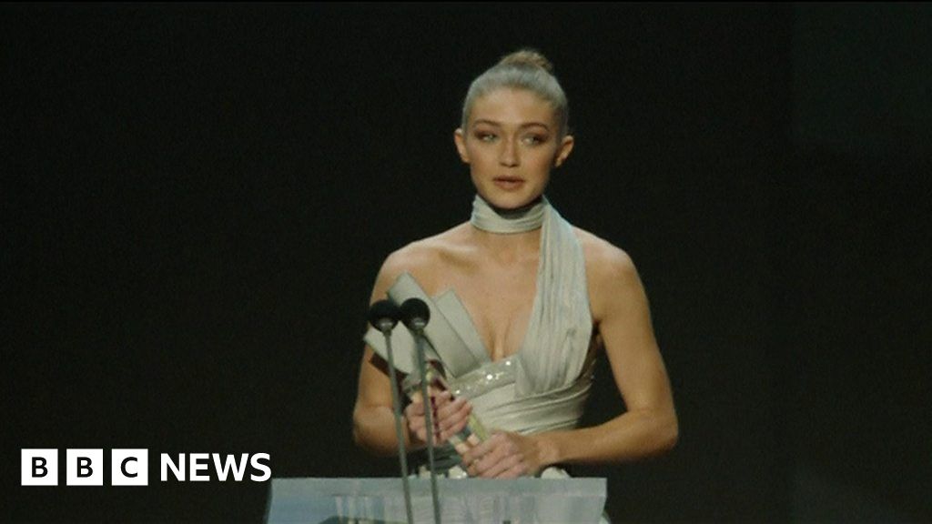 Gigi Hadid wins Model of the Year at Fashion Awards - BBC News