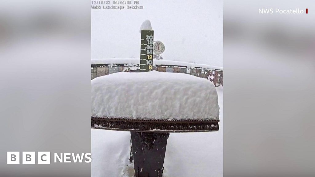 US weather: Timelapse captures 20 inches of Idaho snowfall in a day