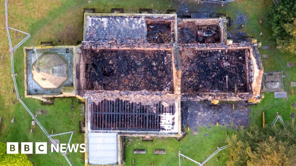 Worship 'will return' to site of fire-hit Grade I listed chapel - BBC News