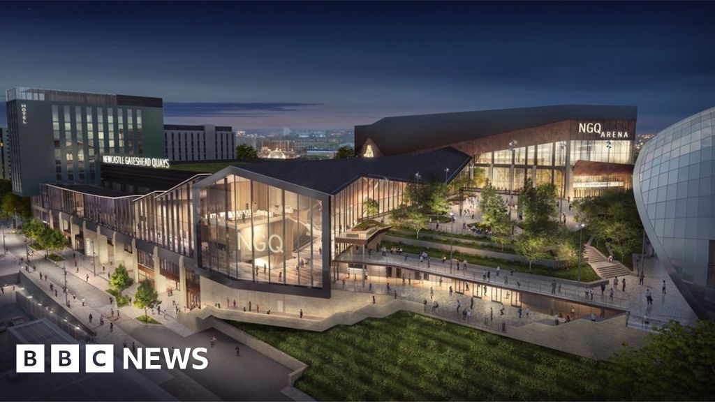 Gateshead quayside arena complex approved despite objections - BBC News