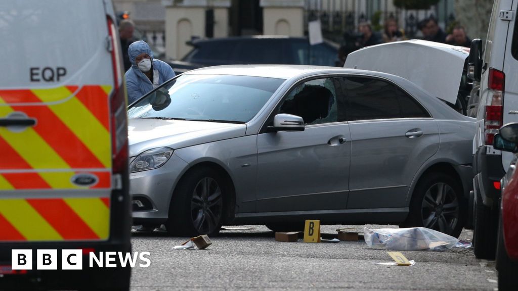 Police open fire after car 'driven at officers' in London - BBC News