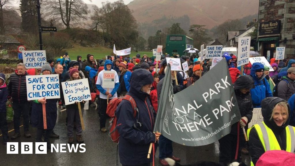 Lake District 'under siege' from development, protesters warn - BBC News