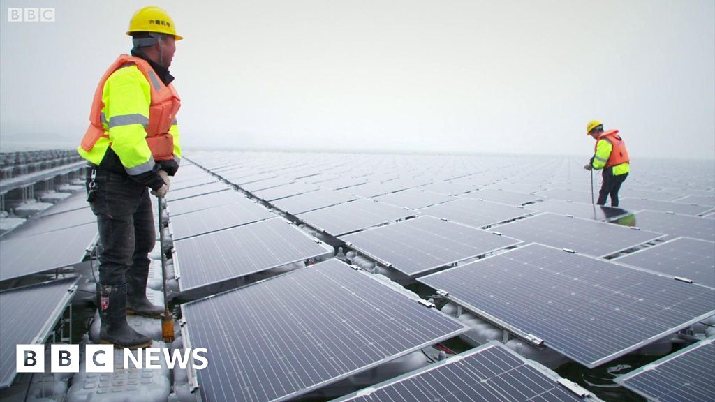 Solar farm means 'I can breathe more easily' - BBC News