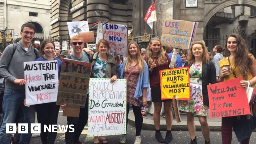 Anti-austerity demonstration: Voices from the crowd - BBC News