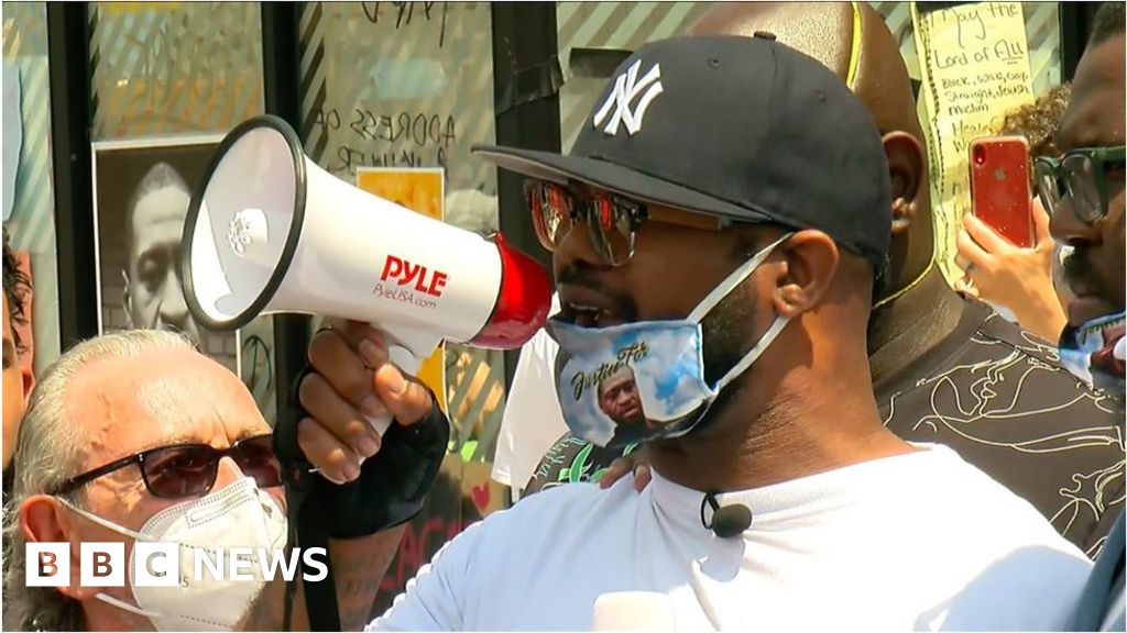 Floyd's brother rebukes people 'messing up my community'