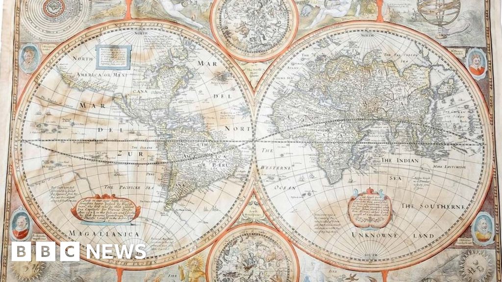 Rare world map found in Oxfam shop sells for £3.5k - BBC News