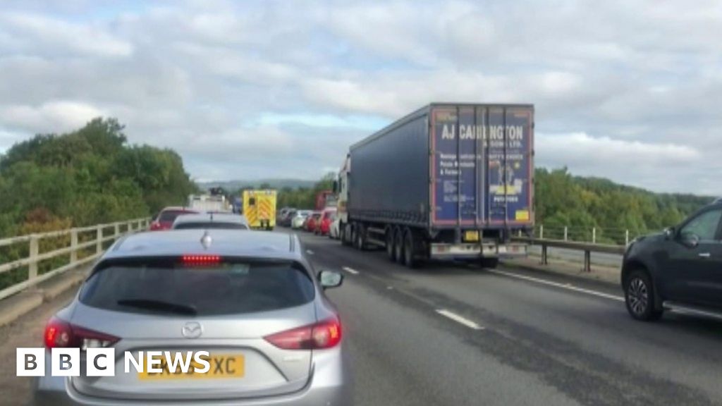 Cardiff crash: Emergency services at A4232 collision - BBC News