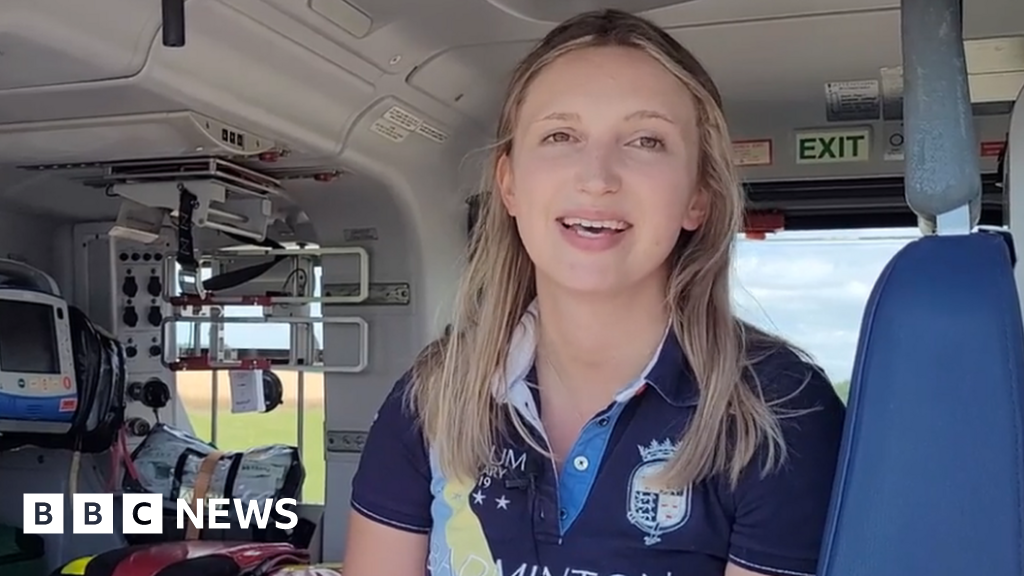 Horse rider thanks paramedic who helped save her life - BBC News