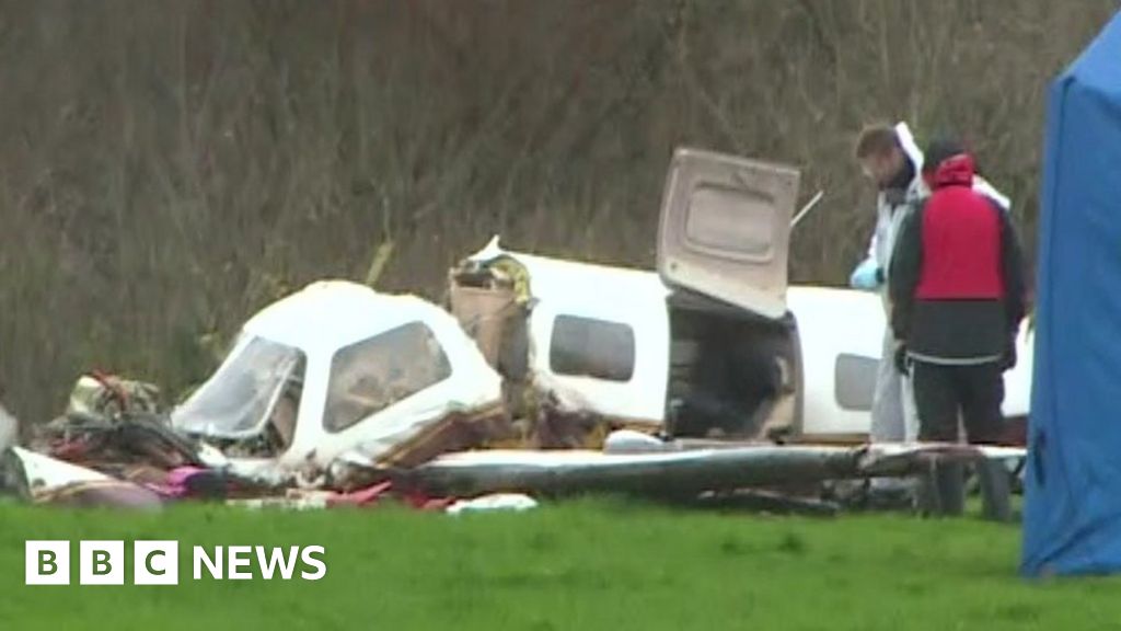 Somerset plane crash dead 'from the same family' - BBC News