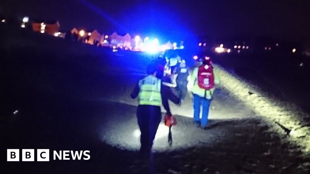 Woman in hospital after falling over 20ft from pier - BBC News