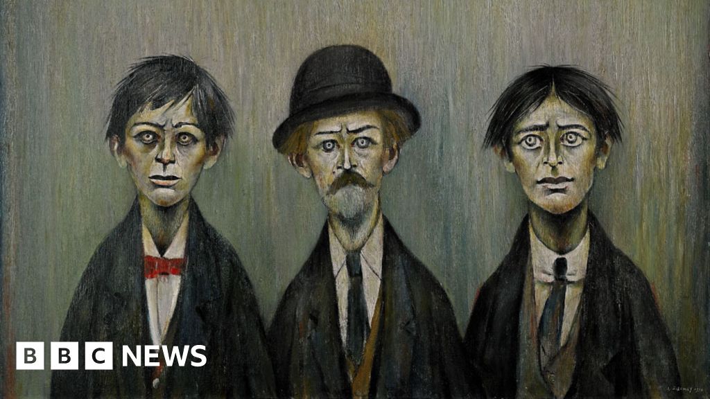 Lowry portrait fetches 'record' £1.7m at auction - BBC News