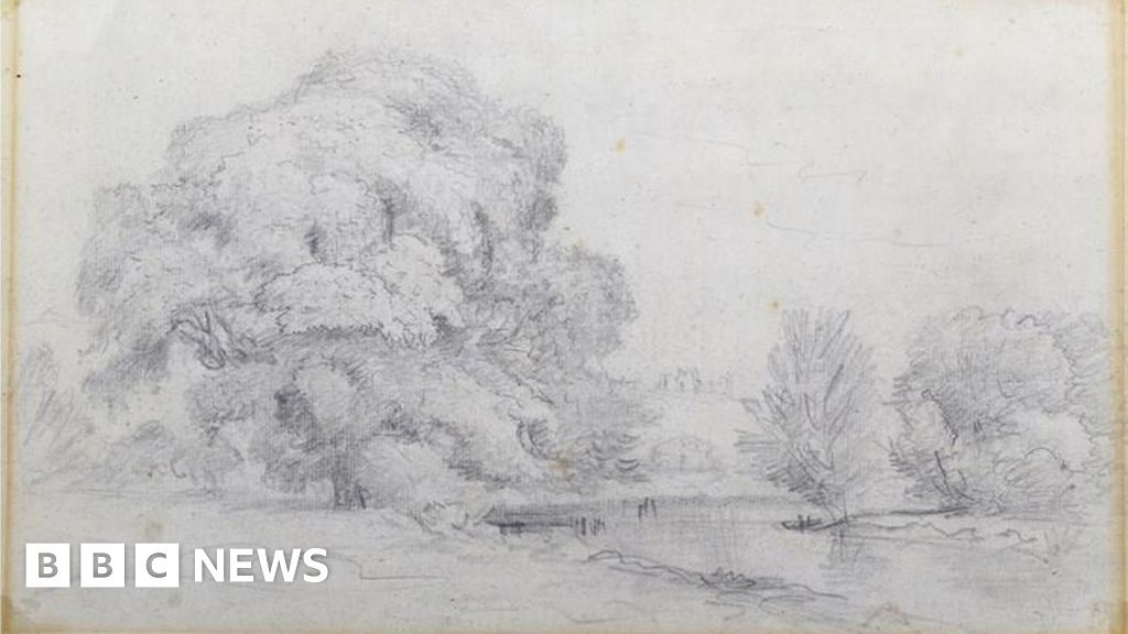 Constable sketch sells for £87,500 at auction - BBC News